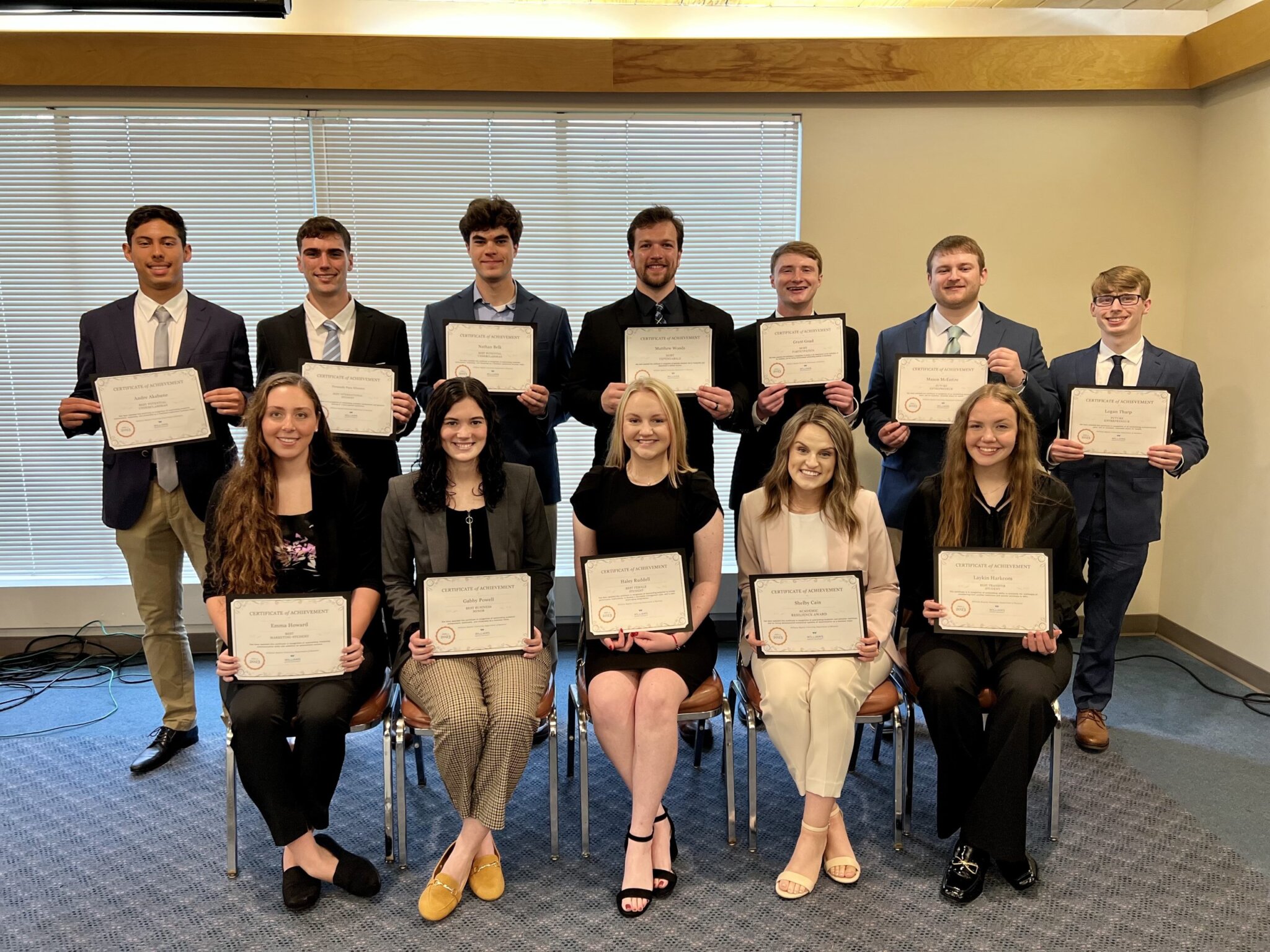 WBU Business Departments Holds Awards Ceremony - Williams Baptist ...