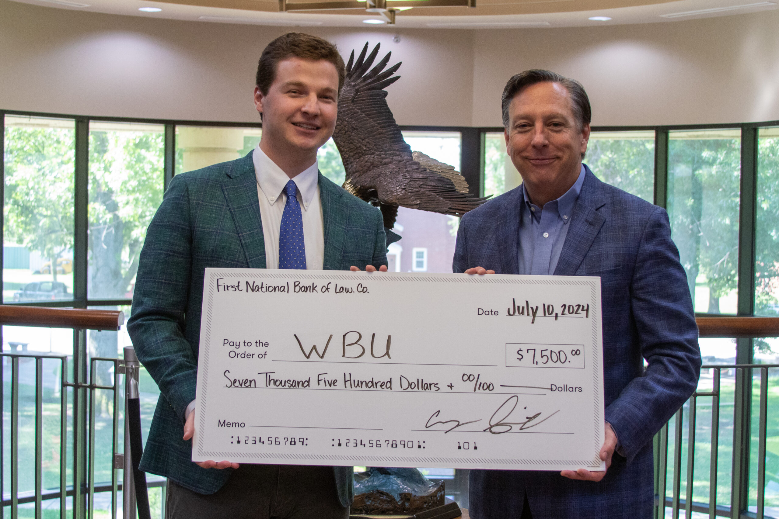First National Bank of Lawrence County Gives to WBU - Williams Baptist ...
