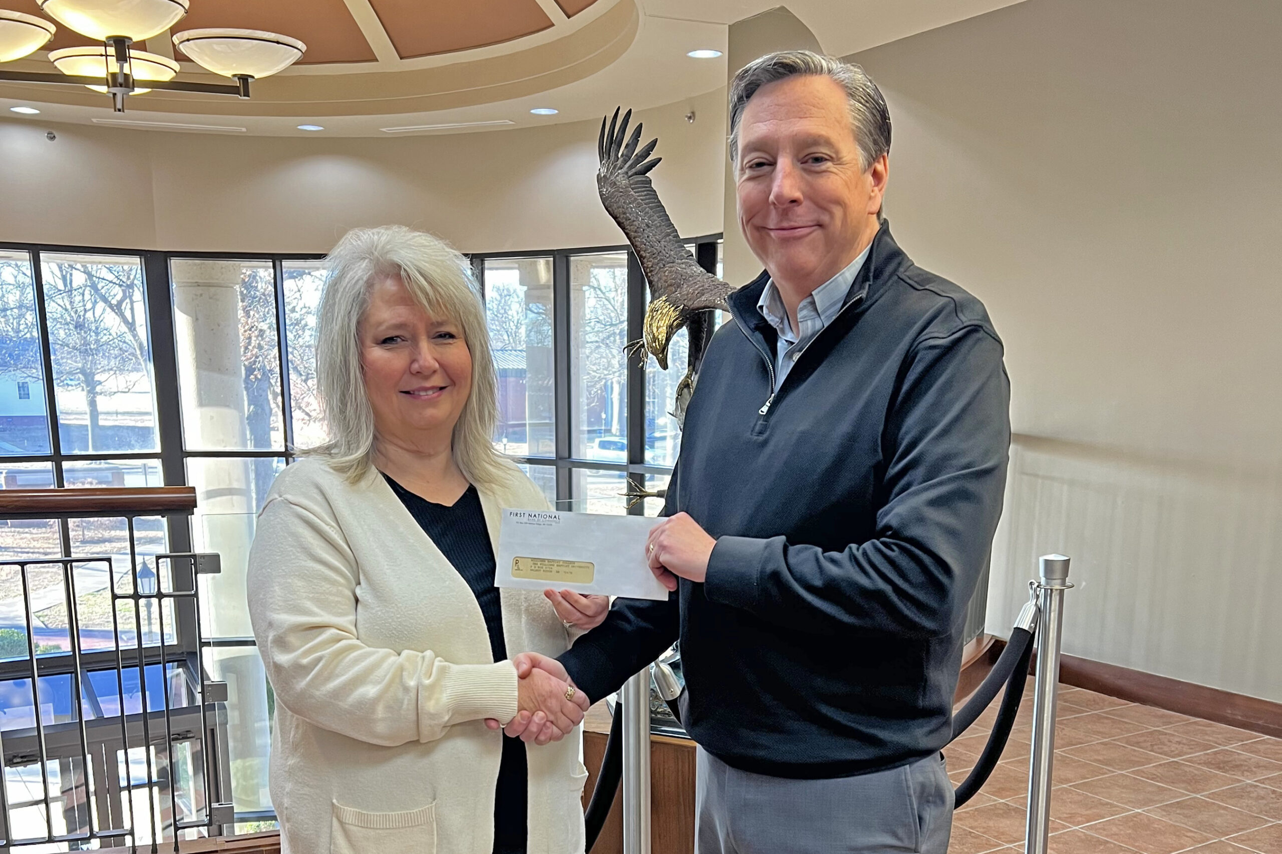 WBU Receives First National Bank of Commerce Gift - Williams Baptist ...